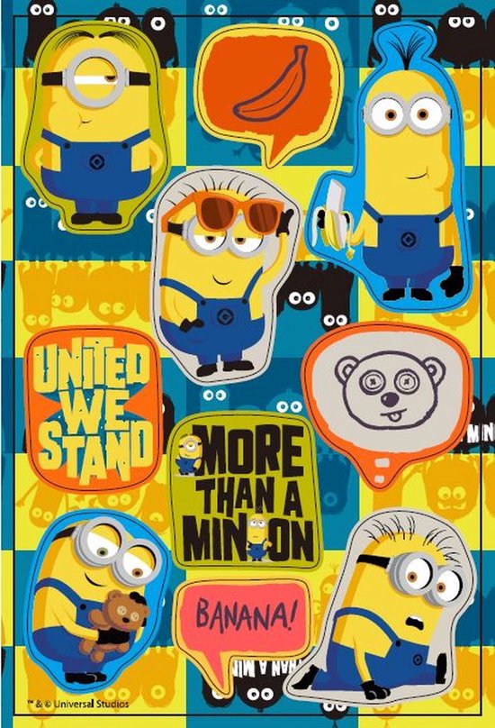 Minions Stickers - Minion - 1 stickervel | bol