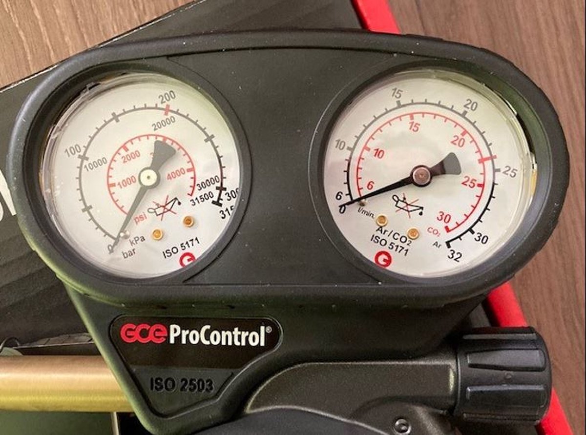 GCE ProControl®-serie Argon/CO2 200 bar 30 l/min - drukregelaar | bol.com