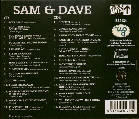 Soul Man, Sam & Dave | CD (album) | Muziek | bol