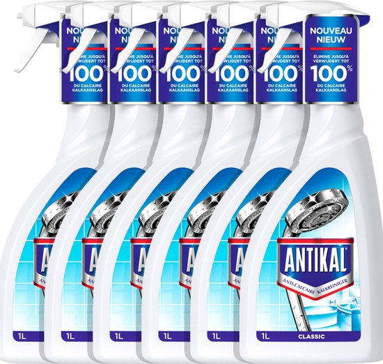 Antikal Classic Salle de bain - Spray anti-calcaire - Pack économique 6 x 1L | bol.com