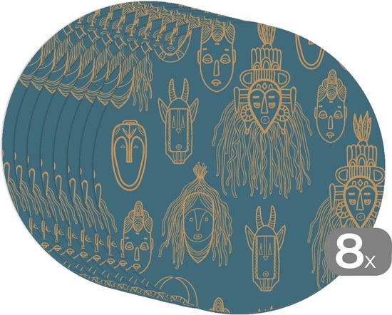 Sets de table ronds - Set de table - Napperons de table ronds - Masque ...