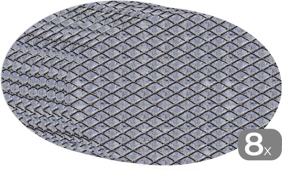 Placemats ovaal - Onderleggers - Ovale placemats - Rooster - Metaal ...