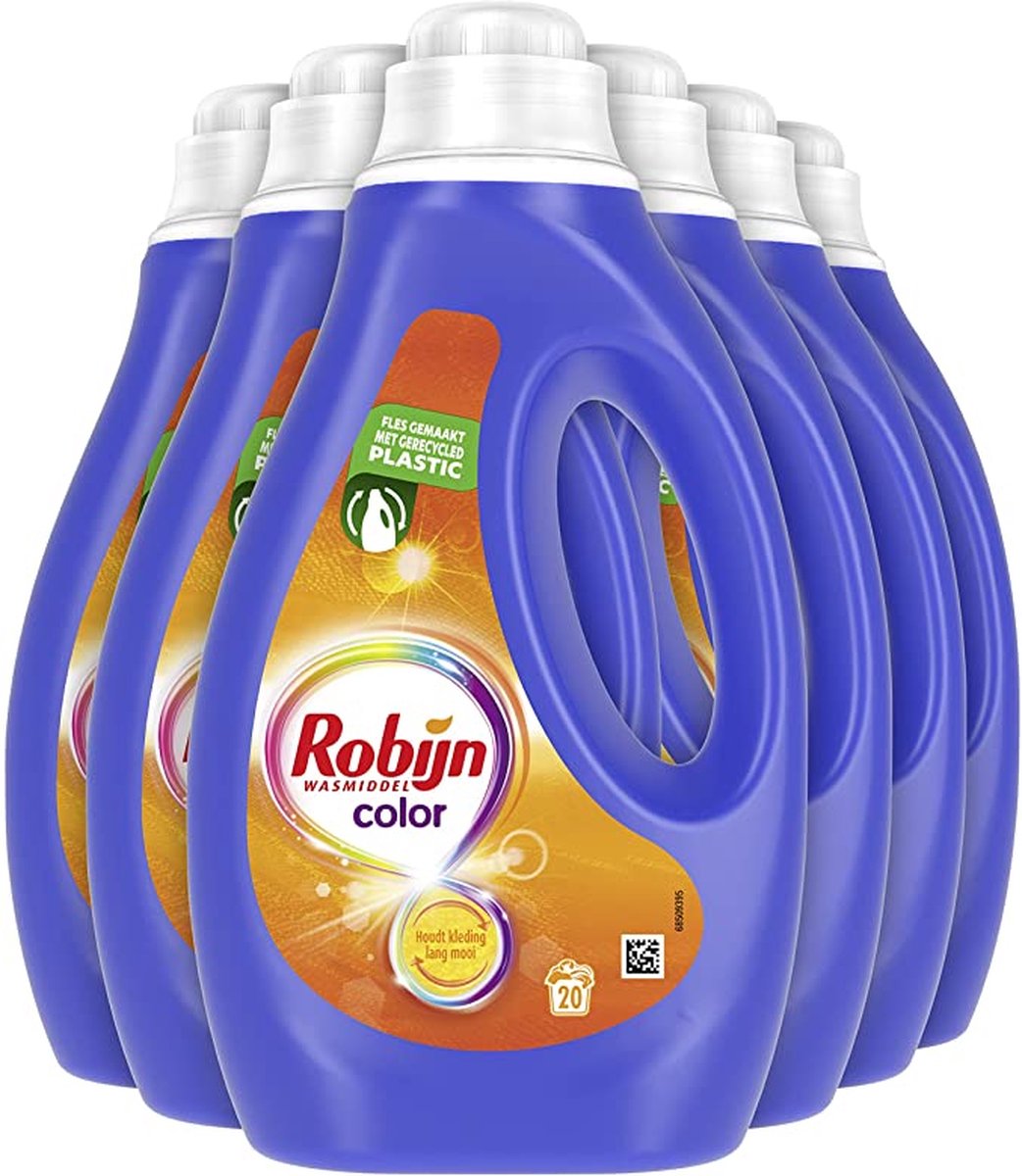 Robijn Color Vloeibaar Wasmiddel, voor de bonte en gekleurde was - 6 x ...