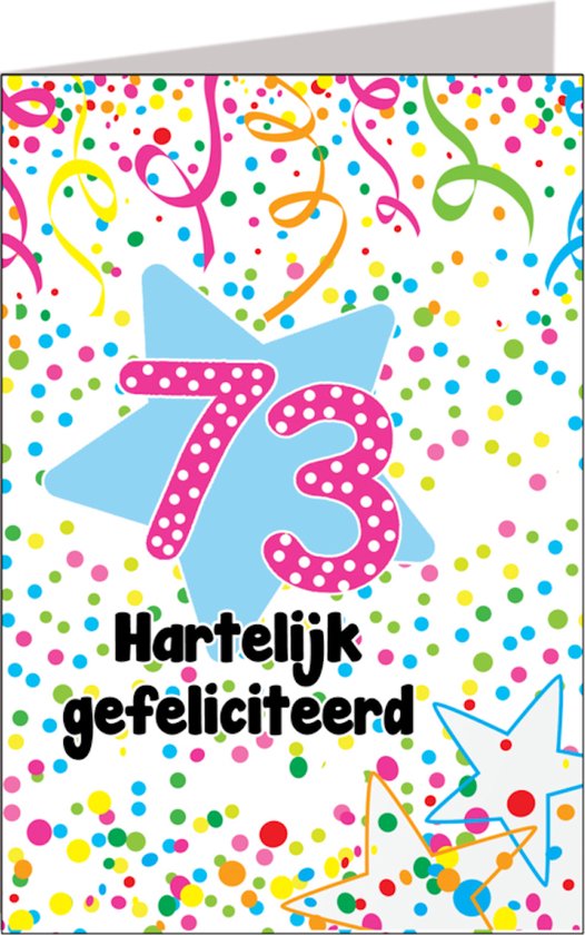 Verjaardagskaart 73 jaar | bol.com
