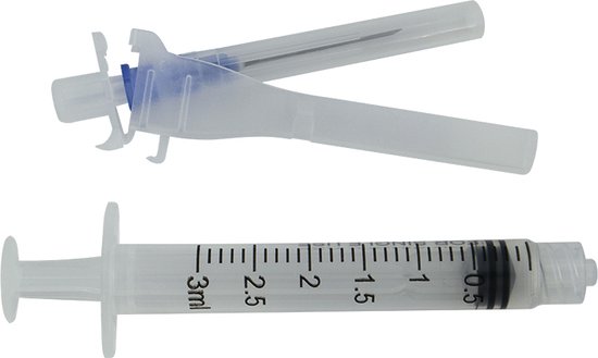 IVROU Steriele injectiespuit 3ML - 50 dozen x 100 stuks - Doseerspuit ...