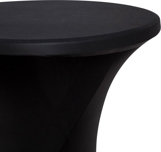 Statafelrok zwart 80 cm - partytafel - Alora tafelrok voor statafel - Statafelhoes -... | bol.com