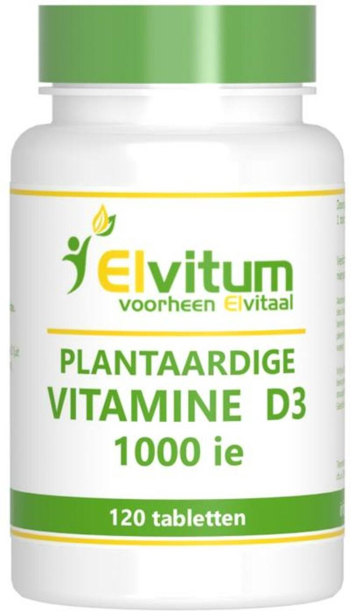 Elvitum Vitamine D3 1000 IE Plantaardig Tabletten | bol.com