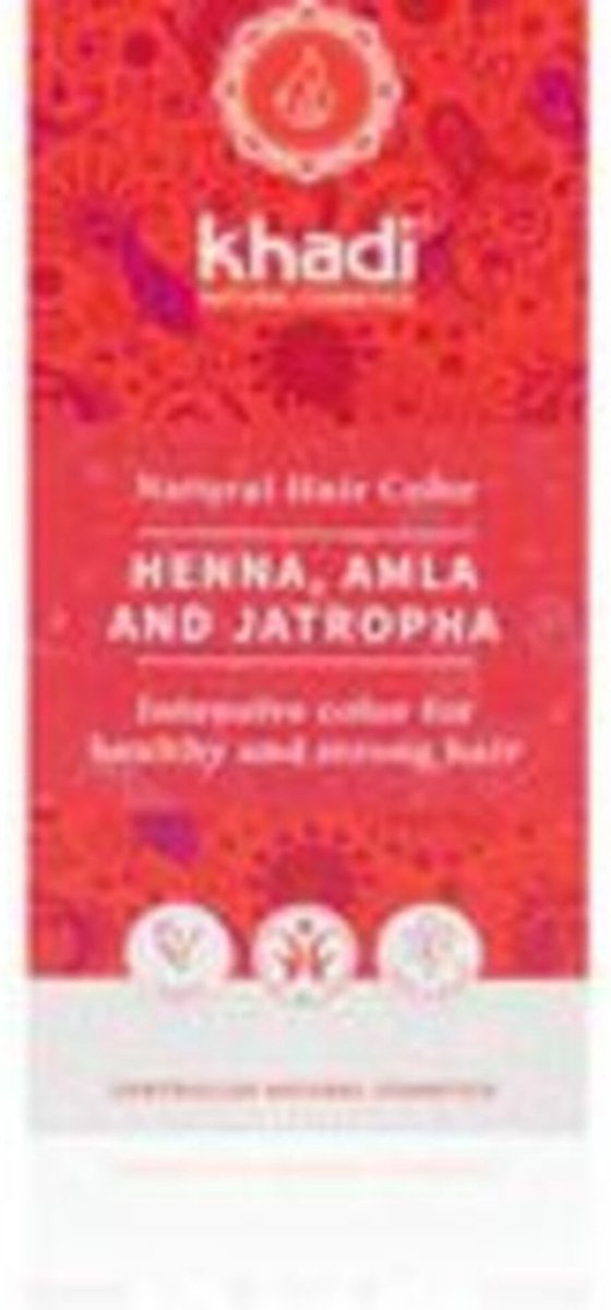 Khadi Haarkleuring Henna, Alma & jatropha 100 gram | bol