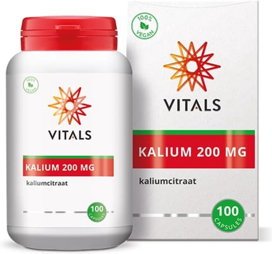 Vitals - Kalium - 200 mg - 100 Capsules | bol