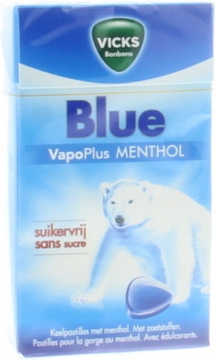 Vicks Blue - Menthol - Suikervrij | bol