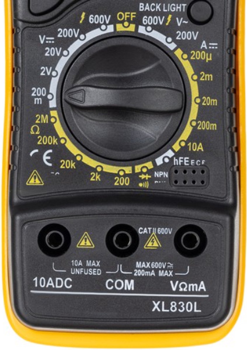 T.R. Tools Multimeter - AC / DC - Incl. 9V Batterij - Multi Meter | bol.com