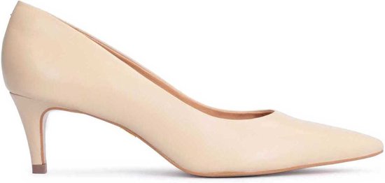 Escarpins beiges élégants sur un talon bas et fin | bol.com