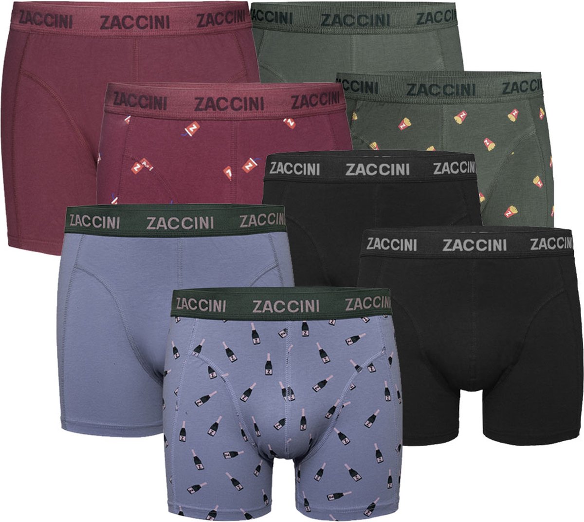 Zaccini boxershorts 8-Pack Verrassingspakket - Hussel/Mixed heren ...