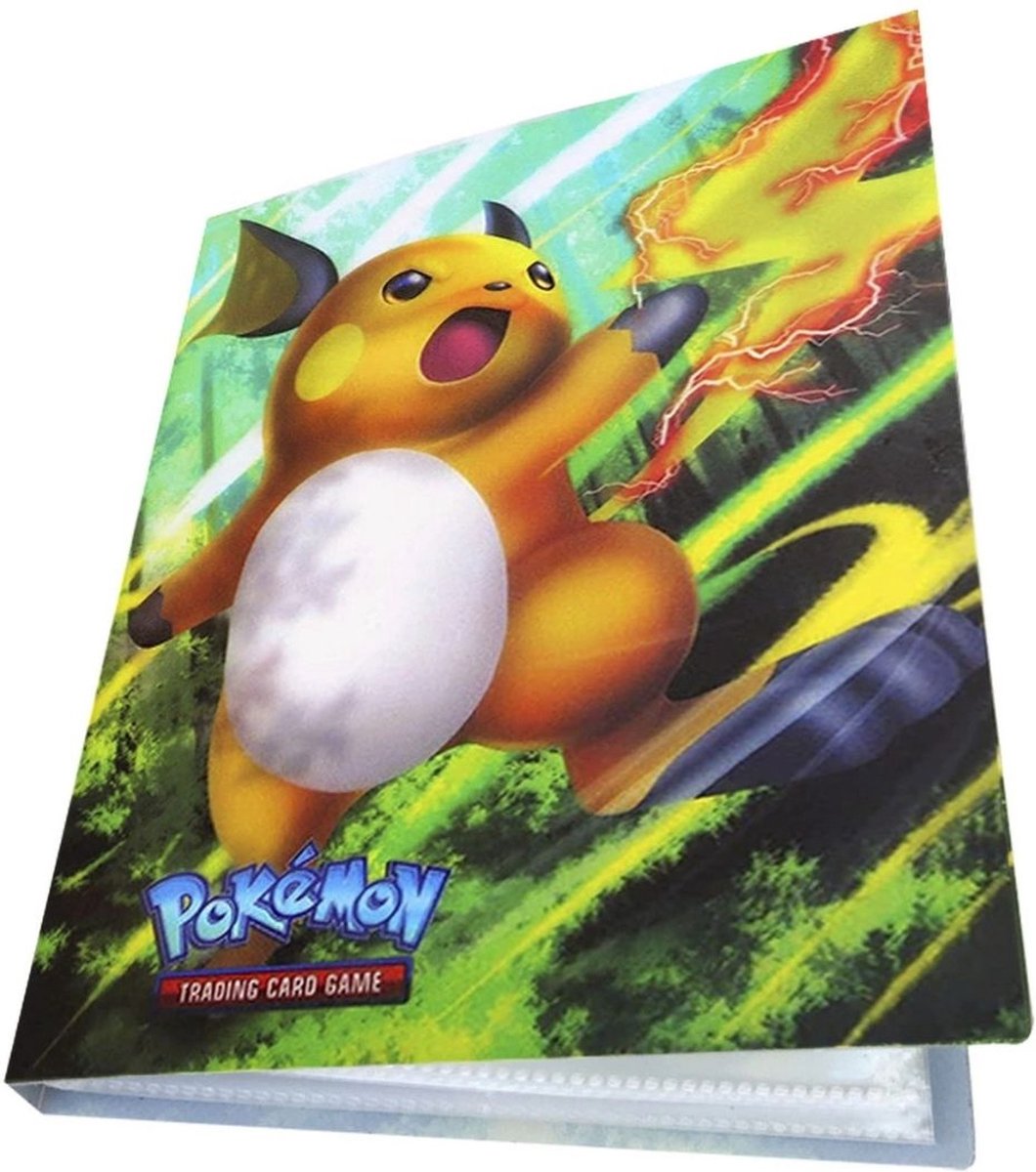 DoCard© Pokemonkaarten verzamelmap - Pokemonkaarten binder - Raichu ...