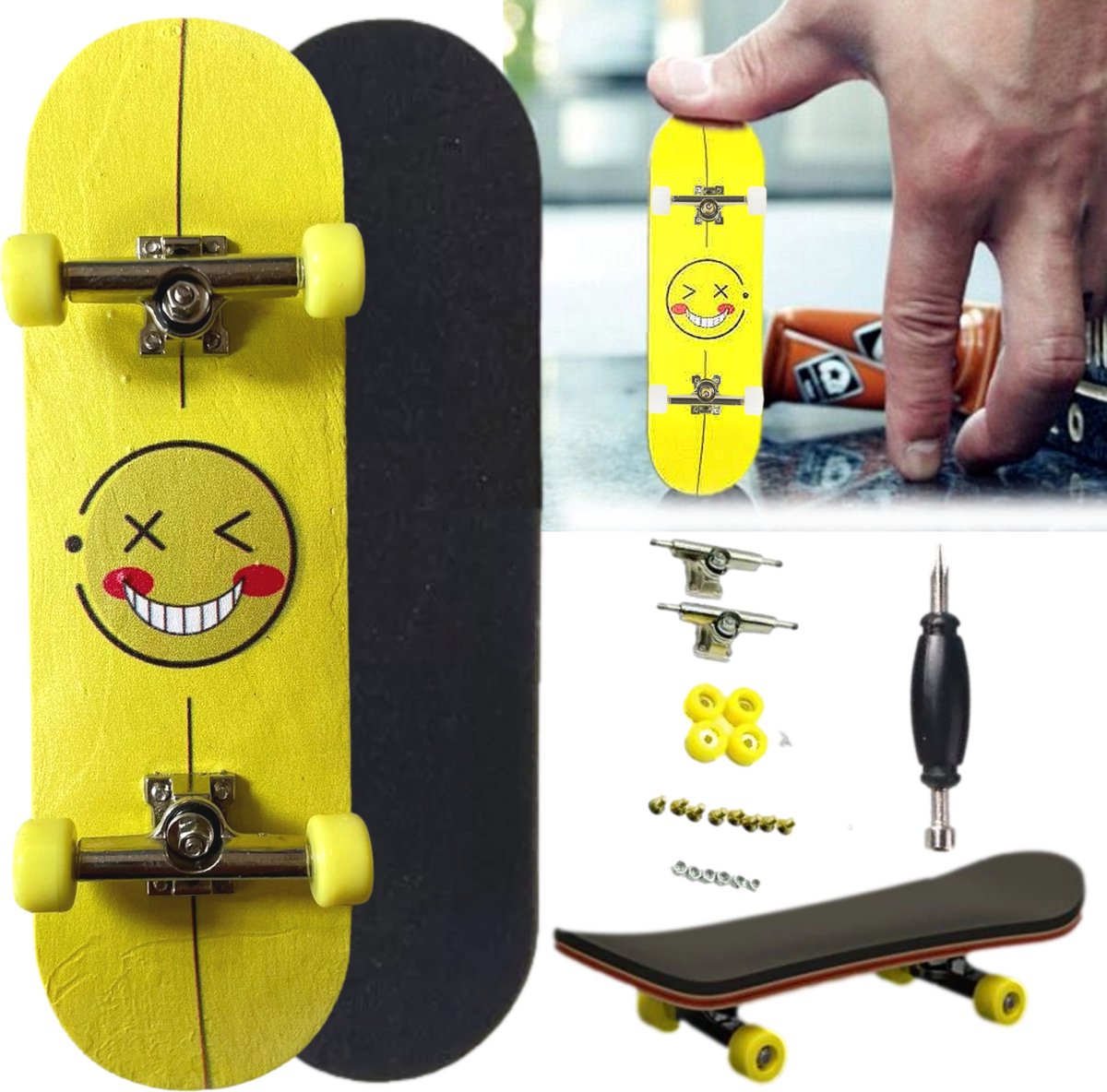 SAFFboards 'MASON' - Fingerboard PRO met Griptape - Vinger Skateboard ...