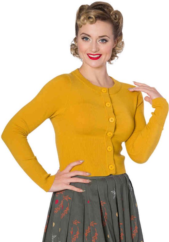 Dancing Days - DOLLY Cardigan - S - Geel | bol