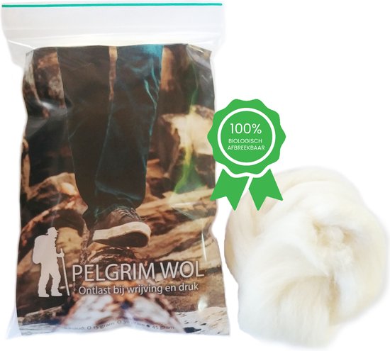 75 Gram - Pelgrim Wol - De Nummer *1* Anti-druk Wandelwol - Natuurlijke ...