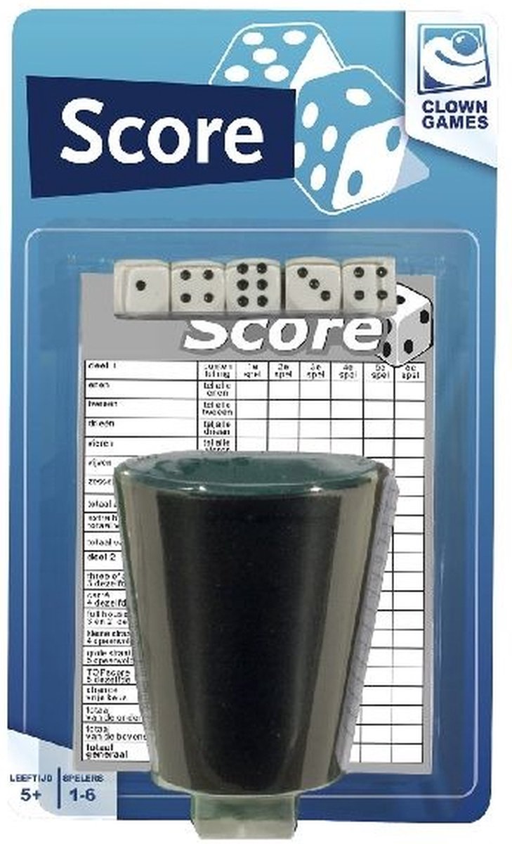 Clown Dobbelset + Scoreblok | Games | bol.com