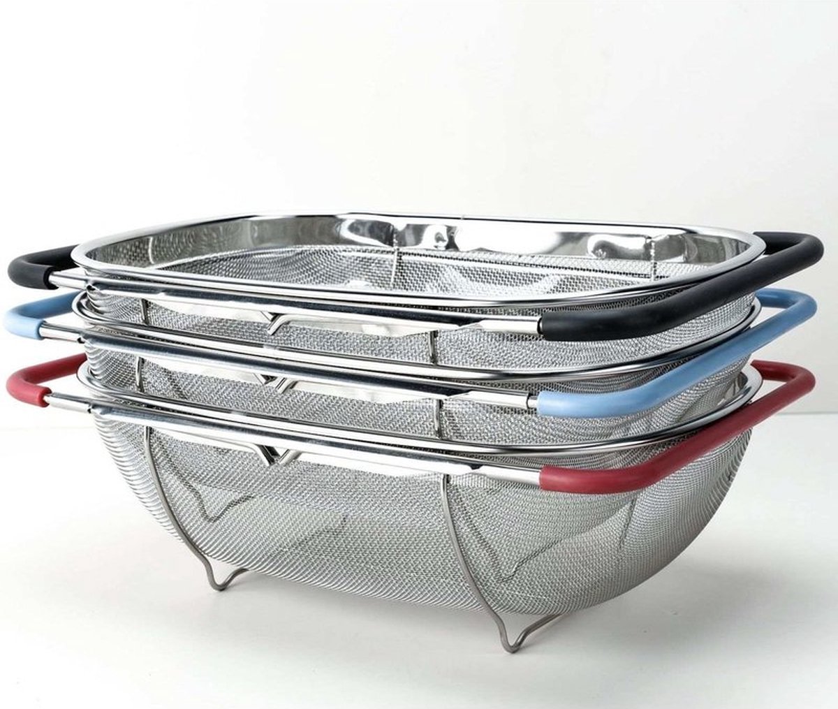 RVS keuken vergiet/zeef uitschuifbaar 34 cm - Keuken/koken ...