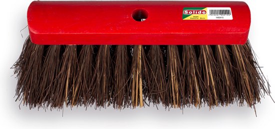 Bezem 30 cm rood gelakt | bol