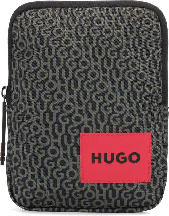 Hugo Boss HUGO Heren Crossbody tas Kunstleer;Textiel - Zwart | bol