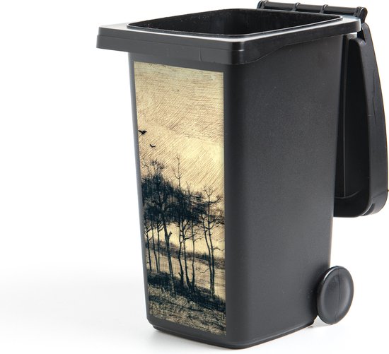 Container sticker Dennenbomen in het moeras - Vincent van Gogh - 38x80 ...