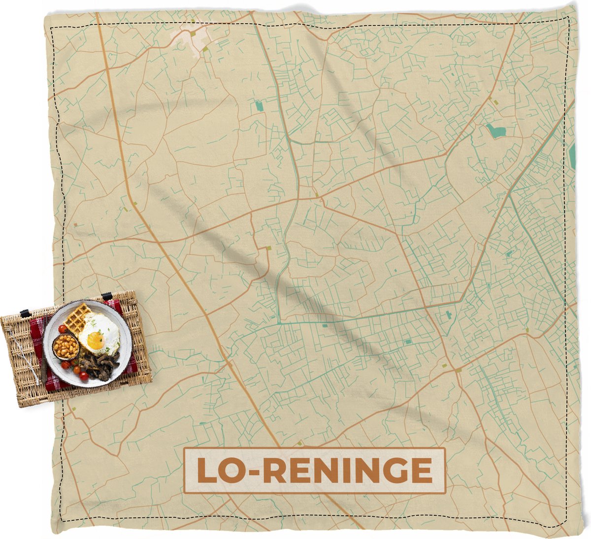 Picknickkleed - Buitenkleed - Stadskaart - Plattegrond - Kaart ...