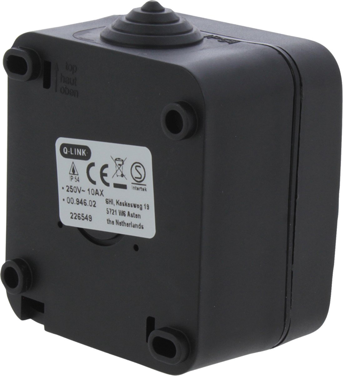 Q-LINK - Serieschakelaar - Opbouw - Dubbel Schakelaar - Spatwaterdicht ...