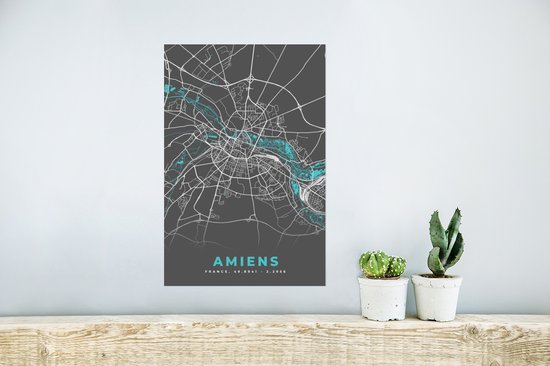 Affiche Amiens - Plan de ville - Carte - Carte - France - 20x30 cm ...