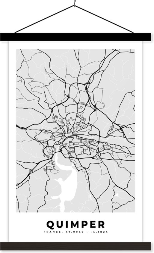 Posterhanger incl. Poster - Schoolplaat - Kaart - Stadskaart ...