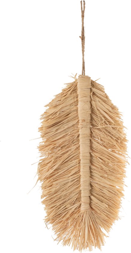 J-Line Wanddecoratie Tak Riet Naturel Small set van 2 stuks | bol.com