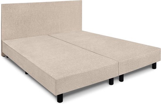Boxspring Basic - 180x210 cm Incl Hoofdbord - Beige | bol.com
