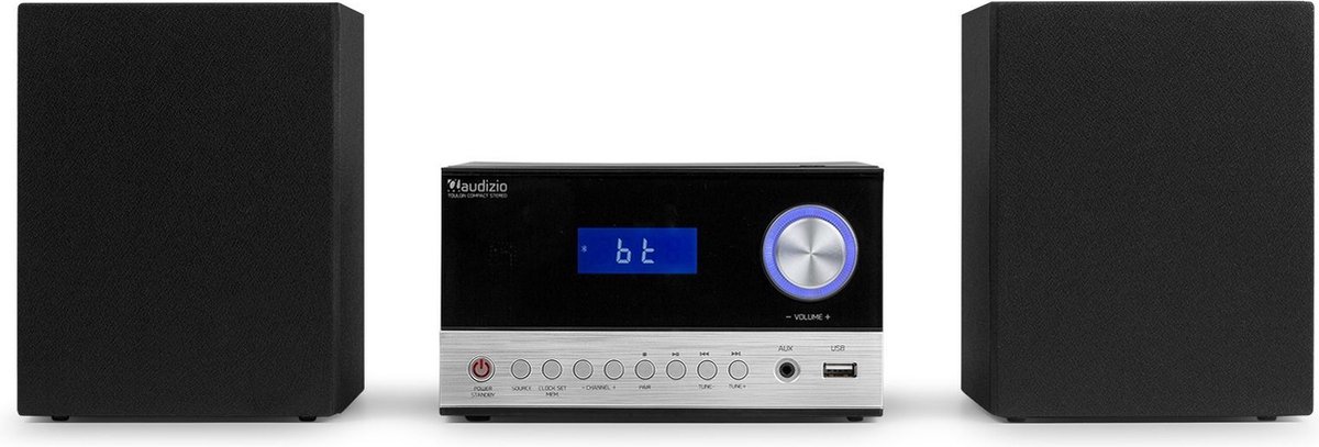 Stereo set met CD speler en radio - Audizio Toulon - Bluetooth en mp3 speler - Losse... | bol