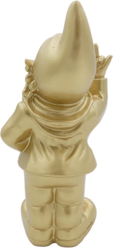 Stoobz kabouter fuck you goud - kabouter met middelvinger - 20 cm groot ...