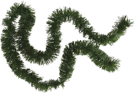 Kerstslinger - 3x stuks - glitter groen - folie - 180 x 7 cm ...