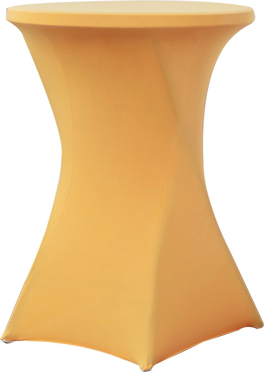 Statafelrok okergeel 80 cm - per 25 - partytafel - Alora tafelrok voor statafel -... | bol.com