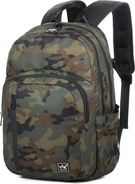 YLX Vernal rugtas. Leger print - camouflage - groen - bruin - zwart ...