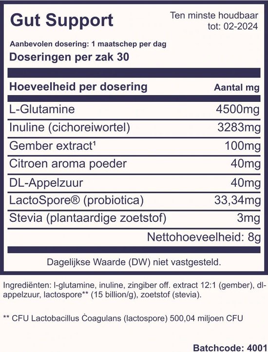 Smoothly Gut Support Vegan Maag en Darmondersteuning met LactoSpore ...