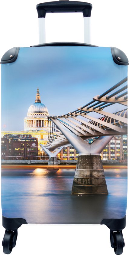 Valise - Millennium bridge and St Paul's cathedral at sunset, London ...