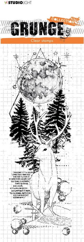 Studio Light Grunge clear stamp Deer in Full moon nr.101 | bol.com