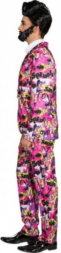Grote maten eighties kostuum roze 56 (2xl) | bol