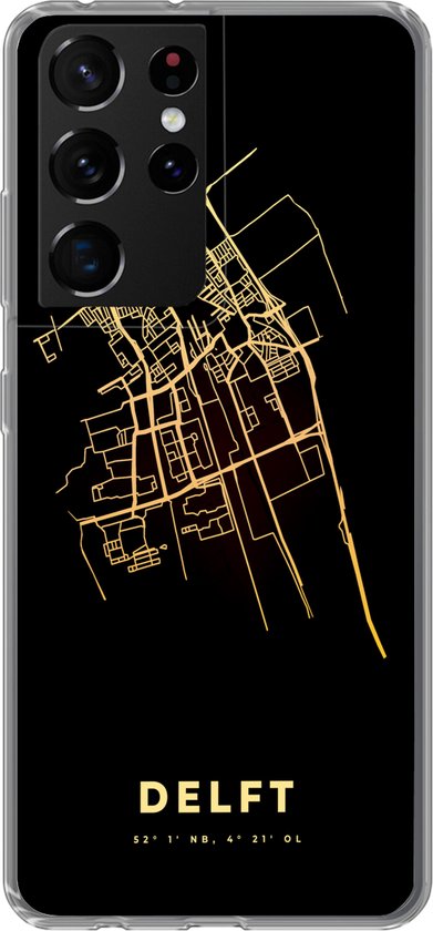 Samsung Galaxy S21 Ultra hoesje - Delft - Stadskaart - Kaart ...