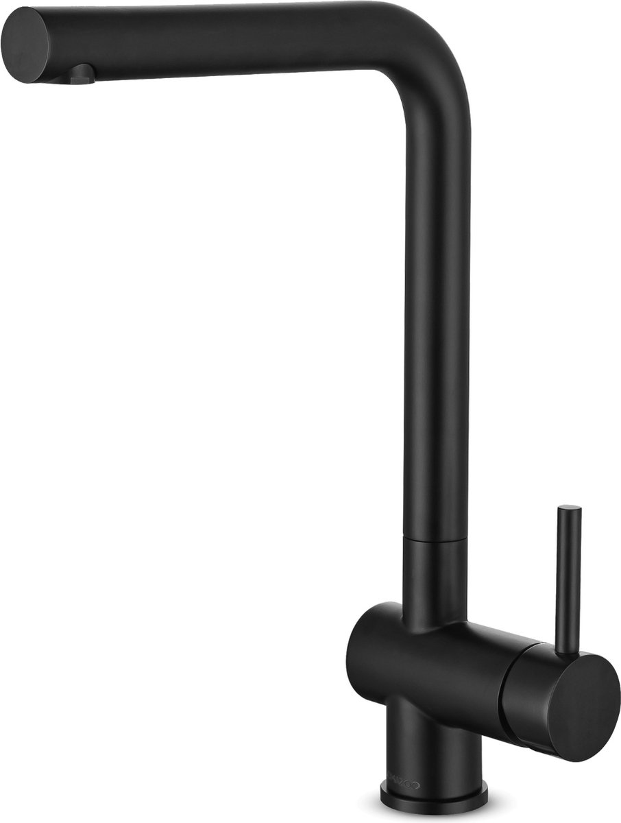 LOMAZOO Keukenkraan Zwart - Mengkraan - Kraan Keuken KINGSTON | bol.com