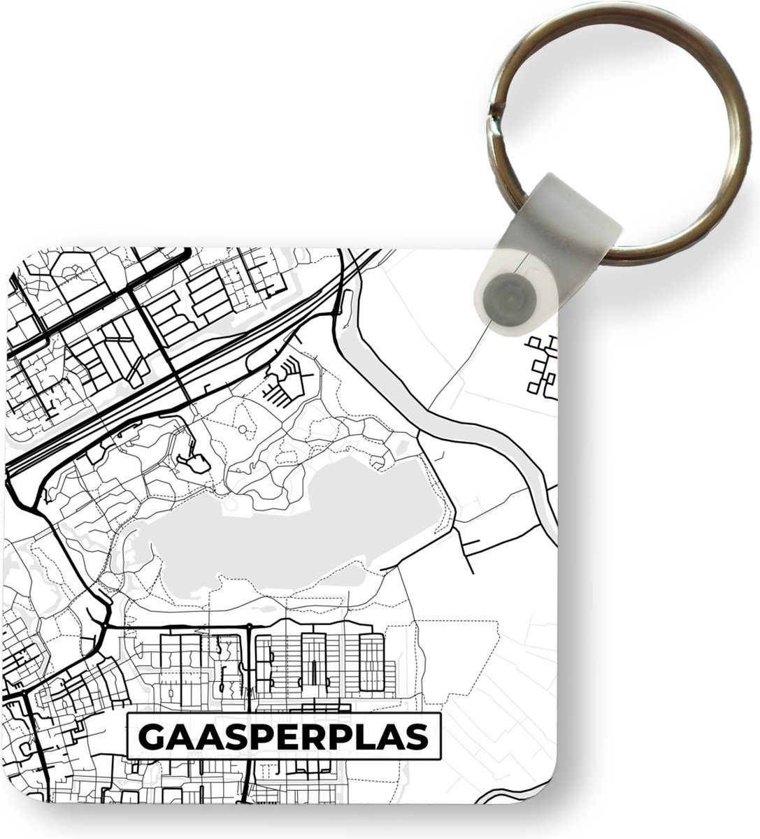 Sleutelhanger - Uitdeelcadeautjes - Kaart - Gaasperplas - Plattegrond ...