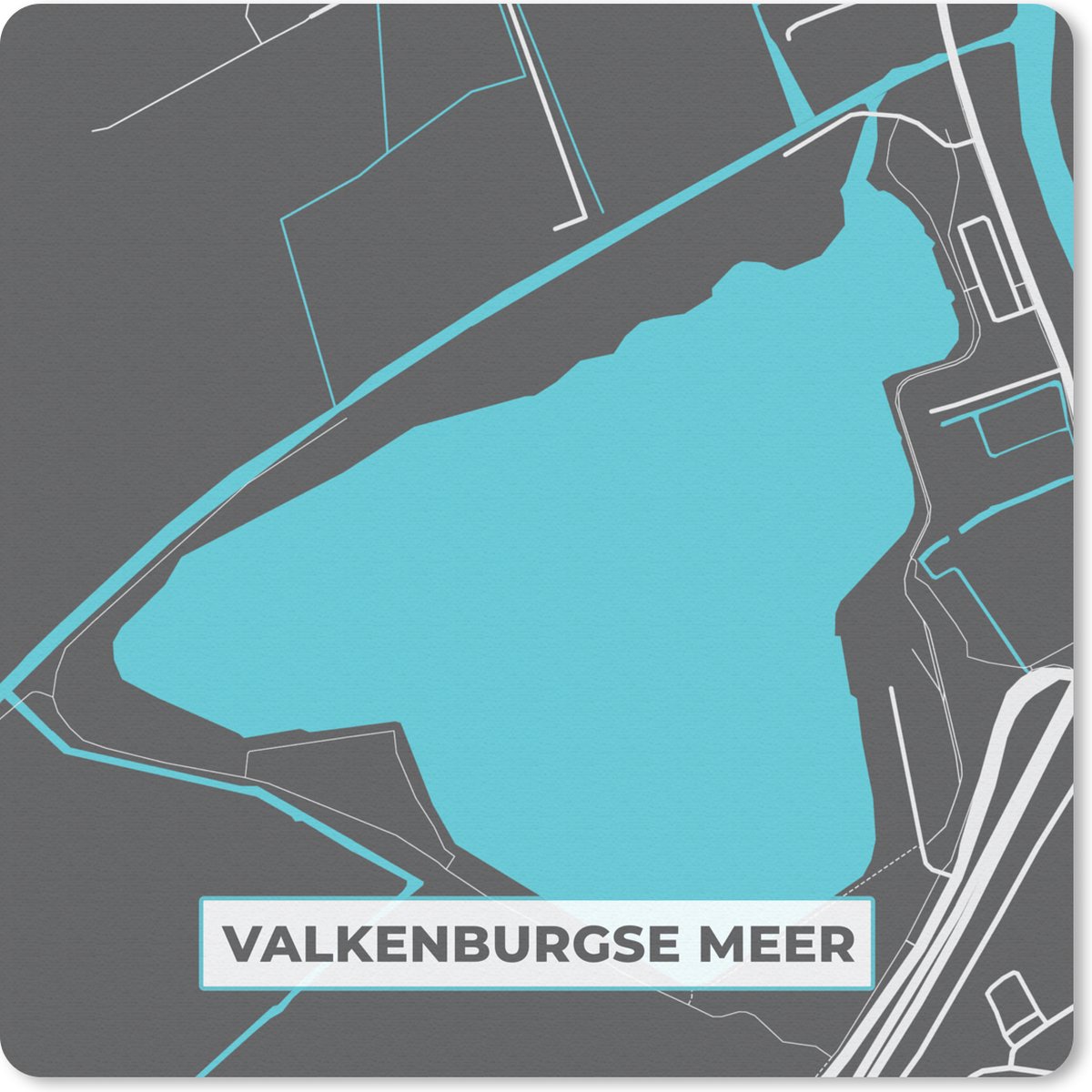 Muismat - Valkenburgse meer - Stadskaart - Plattegrond - Kaart ...
