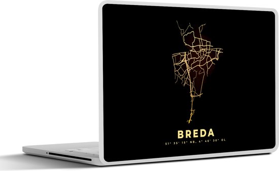 Laptop sticker - 10.1 inch - Breda - Stadskaart - Plattegrond - Kaart ...