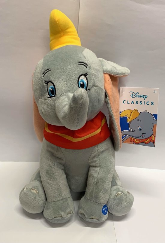 Disney - Dumbo knuffel met geluid - 30 cm - Pluche- Disney knuffel ...