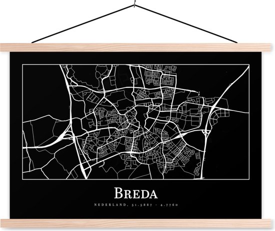 Posterhanger incl. Poster - Schoolplaat - Stadskaart - Plattegrond ...