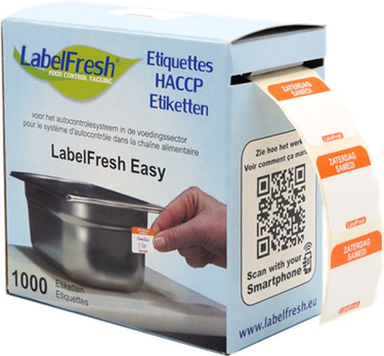 LabelFresh Easy HACCP Etiketten zaterdag 500 stuks | bol.com