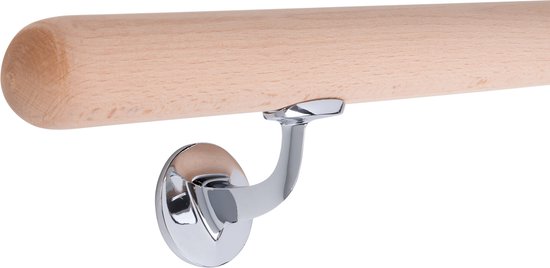Houten trapleuning rond Ø 38mm - Beuken - 270cm | bol.com